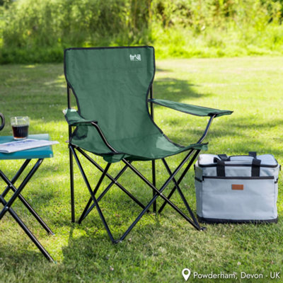 Trail Outdoor Leisure Folding Portable Camping Chair with Cup Holder ...