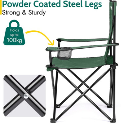 Trail Outdoor Leisure Folding Portable Camping Chair with Cup Holder ...