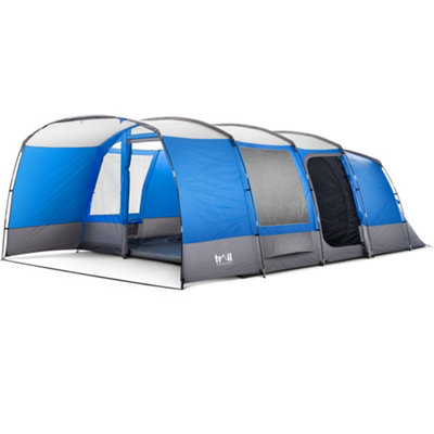 Trail Outdoor Leisure Shilstone 6 Man Bedroom Pod Tunnel Tents - Blue ...