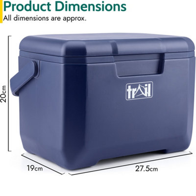 Trail Small Cool Box 5L Insulated Hard Cooler Hot Cold Food Drink ...