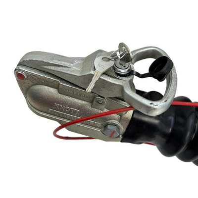 TRAILER BRAKED HITCH COUPLING KRV20-A CAST HEAD 1100-2000KG FOR 100MM BOX