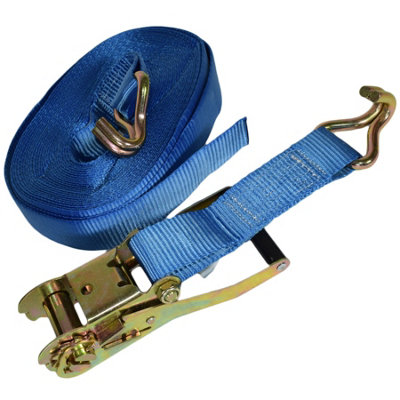 TRAILER CAR RECOVERY RATCHET LASHING TIE DOWN STRAP 2.5 TON 15 METRES ...
