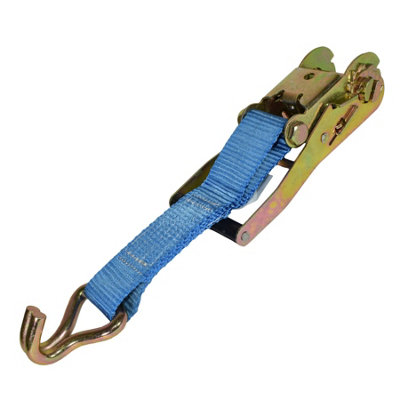 Trailer Car Recovery Ratchet Lashing Tie Down Strap 2.5 Ton 15 Metres ...