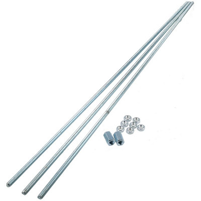 Trailer Caravan Brake Rod Cable Linkage Kit 3m M10 Universal
