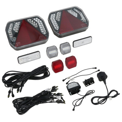 Trailer LED Light Wiring Loom Kit Side Front Marker Quick Connect ...