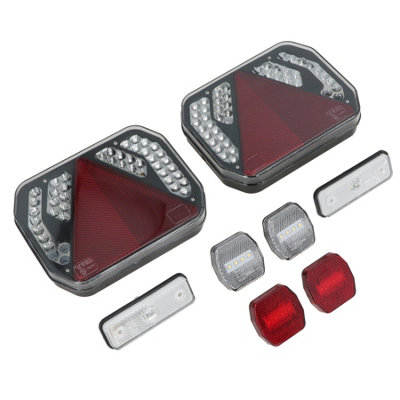 Trailer LED Light Wiring Loom Kit Side Front Marker Quick Connect ...