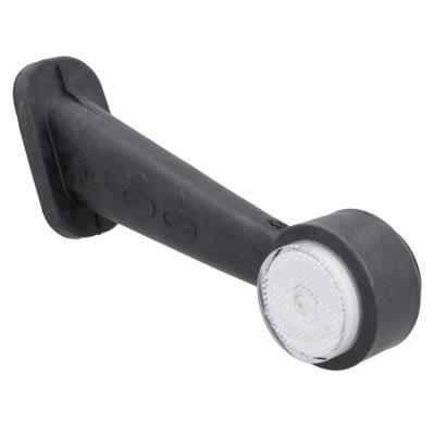 Trailer LED Right Front Marker Light White Lamp with Rubber Base 12V 24V