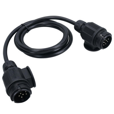 Trailer Light Electrics Extension Lead Cable 2 Metres 13 Pin Type 8 Pin ...