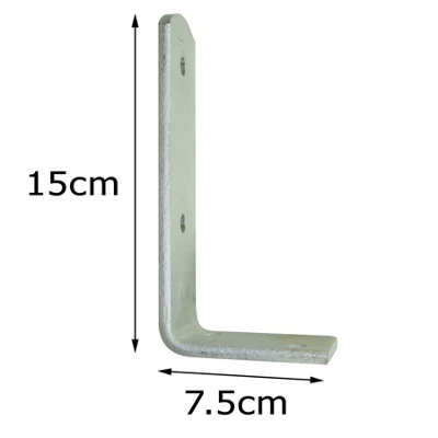 Trailer Mudguard Angle Bracket HEAVY DUTY 90 degree Corner Brace PAIR ...