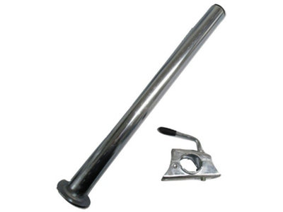 Trailer Prop Stand Drop Tube & Clamp 48MM x 600MM (Caravan Support Leg ...