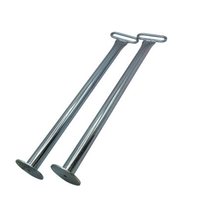Trailer Prop Stand Drop Tubes 34MM x 600MM X2 (Caravan Support Leg Zinc ...
