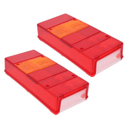 Trailer Replacement Lense / Lens for Large Lights and Lamps Cover PAIR ...