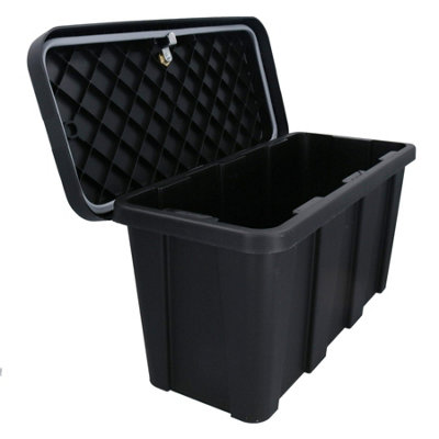 Trailer Truck Plastic Lockable Tool Box Chest Locker Storage 21.5" x 12 ...
