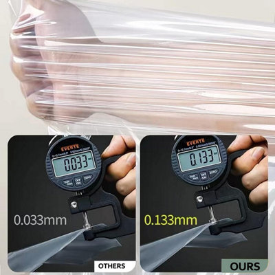 Transparent Garment Rail Strong Zipped Cover - 180cm