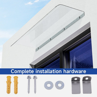 Transparent Retractable Front Door Canopy Outdoor Awning Window Garden ...