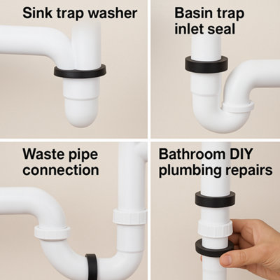 Trap Washer Mix Pack 32mm 1 1 4 Rubber Olive Inlet Outlet for Sink ...