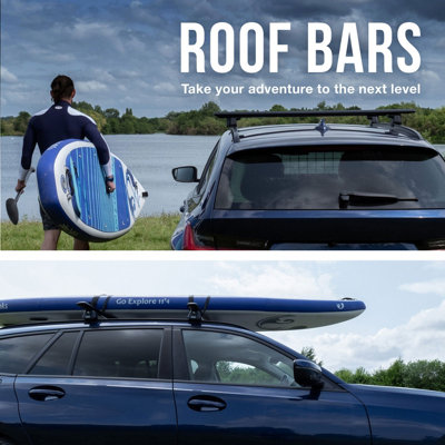 TRAVALL BMW 3 Series Roof Bars (Flush Rail) 125cm (2005-2011) Auminium ...