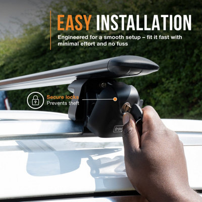 TRAVALL BMW X3 Roof Bars (Open Rail) 135cm (2003-2010) Auminium ...