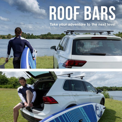 TRAVALL BMW X3 Roof Bars (Open Rail) 135cm (2003-2010) Auminium ...