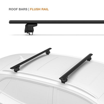 TRAVALL Mini 3/5 Door Hatch Roof Bars (Flush Rail) 115cm (2021-2024 ...