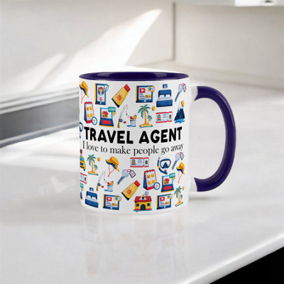 Travel Agent Mug - Humorous Holiday Sales & Arranger Themed Novelty ...