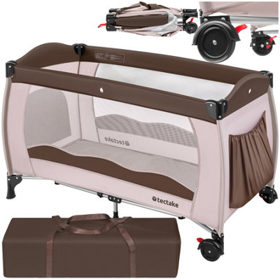 Travel Cot - foldable, for children up to 36 months, including carry ...
