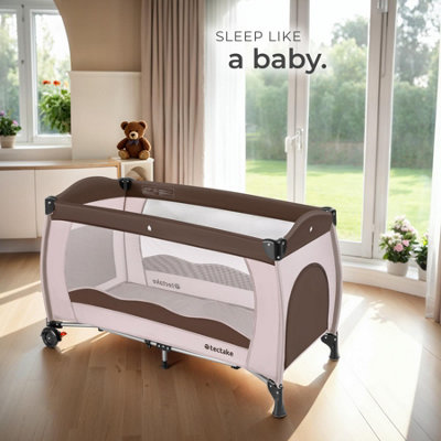 Travel Cot - foldable, for children up to 36 months, including carry ...