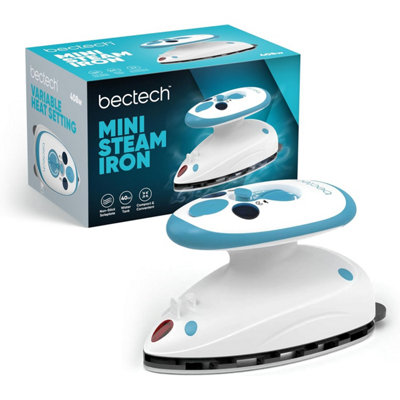 Travel Iron Small Mini Compact Steamer Quilting Iron 408W NonStick 40ml ...
