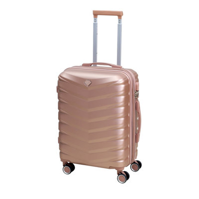 Travel Suitcase 20" Denver Rose Gold Expandable Luggage Trolley 360 8 ...