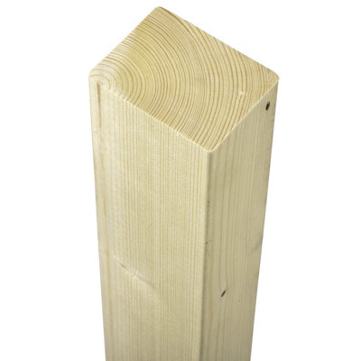 Treated Timber 100mm x 75mm (4x3 Inch) C16 Regularised 0.9m Long 2Pack
