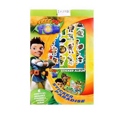 Tree Fu Tom Characters Sticker Sheet (Pack of 6) Multicoloured (One Size)
