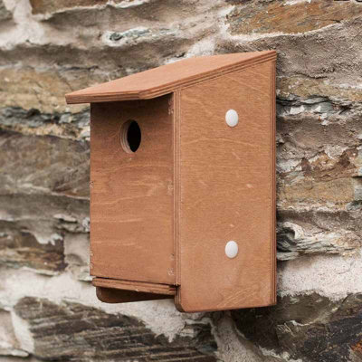 TREE SPARROW NEST BOX - PLYWOOD - L17 X W13 X H24 CM