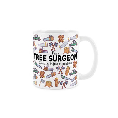 Tree Surgeon Mug - Humorous Tradesman Funny Novelty Gift - Tea/Coffee ...
