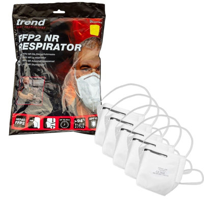 Trend 5 X FFP2 NR Respirator Safety Masks Hepac Filter RPE/FFP2/A/5 ...