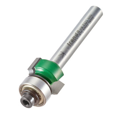 Trend C074AX1/4TC Guided Rounding Over 1/4" 1.6mm X 7.9mm Router Bit Cutter