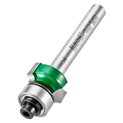 Trend C074CX1/4TC Guided Rounding Over 1/4" 2mm X 9.5mm Router Bit Cutter