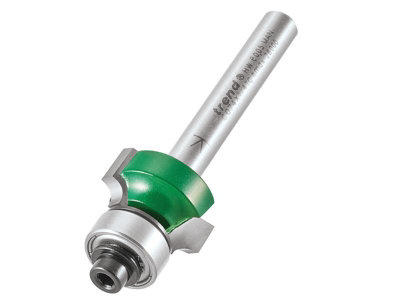 Trend C074X1/4TC C074 x 1/4 TC Round Over Two Flute Cutter 3.2 x 9.5mm ...
