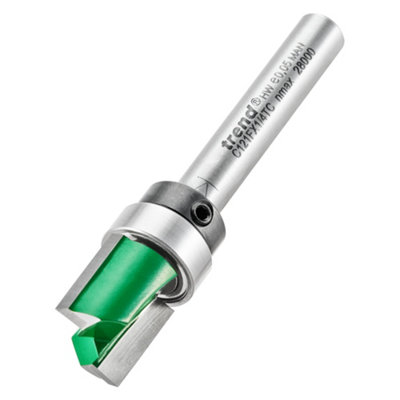 Trend C121FX1/4TC Rebating Trimmer Template Profile 12.7mm 1/4 Router ...