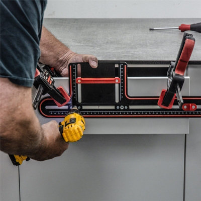 Trend Kitchen Cabinet Hardware Cupboard Draw Handle Jig Drill Template ...