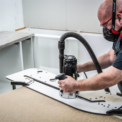 Trend KWJ700/PRO Pro Kitchen Worktop Jig 700mm + 50mm 1/2" TCT Straight ...