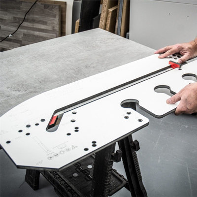 Trend KWJ700/PRO Pro Kitchen Worktop Jig 700mm + 50mm 1/2" TCT Straight ...