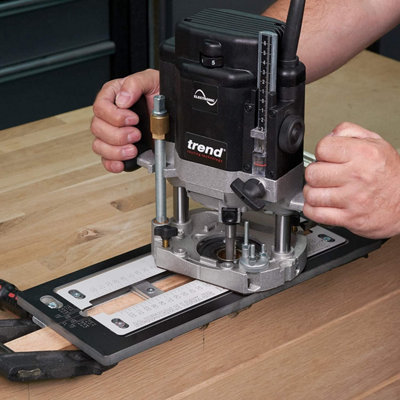 Trend LOCK/JIG/B Door Lock Jig Mortice Lock Latch Template up to 250mm ...