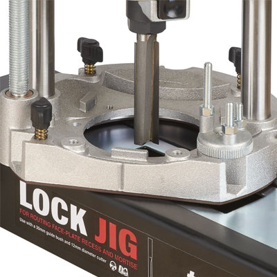 Trend LOCK/JIG Door Fitter Lock Fitting Router Jig + 12mm Cutter ...
