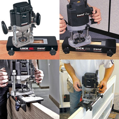 Trend LOCK/JIG Door Fitter Lock Fitting Router Jig + 12mm Cutter ...