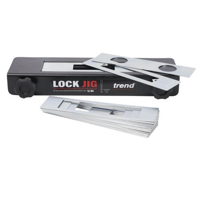TREND LOCK JIG LOCK/JIG MORTISE LOCK FACE PLATE ROUTER TEMPLATE + BUSH ...