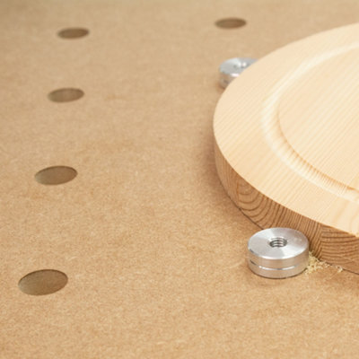 Trend MFT Short Round Bench Dog 4 Pack 20mm Hole M8 Thread MFT/BD/SR/4PK