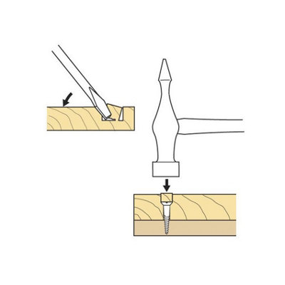 Trend Snappy Plug Cutter 1/2in 12.7mm Sharpenable Taper Wood Plug Cut ...