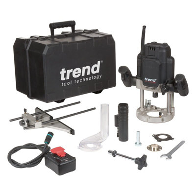 Trend T14EK 2300W Variable Speed Router 80mm Plunge Depth Table ...