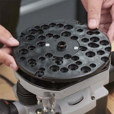 Trend UNIBASE Universal Router Sub-base + Pins Bush Fits Makita Dewalt ...
