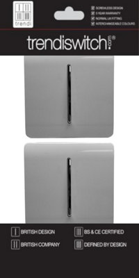 Trendi 1 Gang 2 Way Artistic Modern Glossy 10 Amp Rocker Tactile Light ...